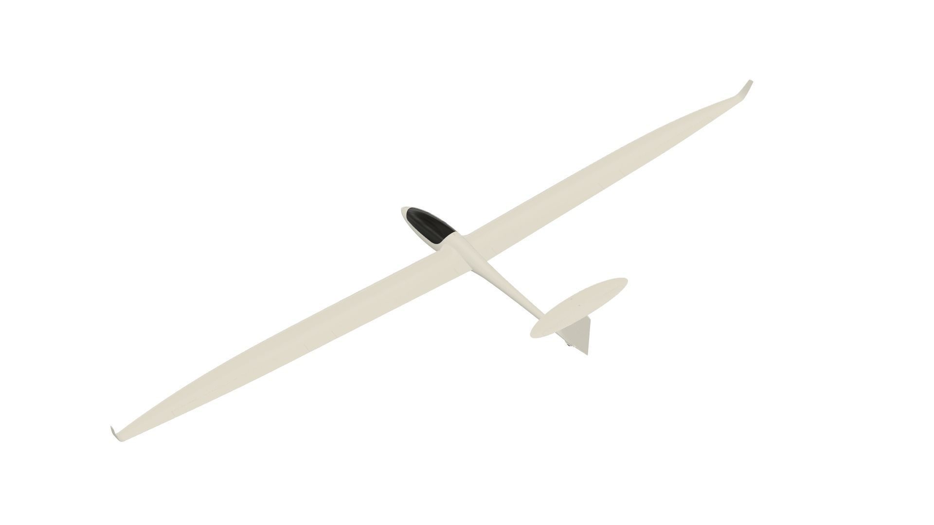 3D Printed RC Scale Sailplane DIANA-3 Wingspan 4m 3D model 3D printable ...