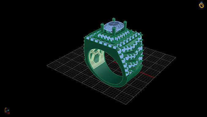 RINGS DIAMOND 3D model 3D printable | CGTrader