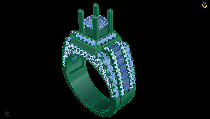 RINGS DIAMOND 3D model 3D printable | CGTrader