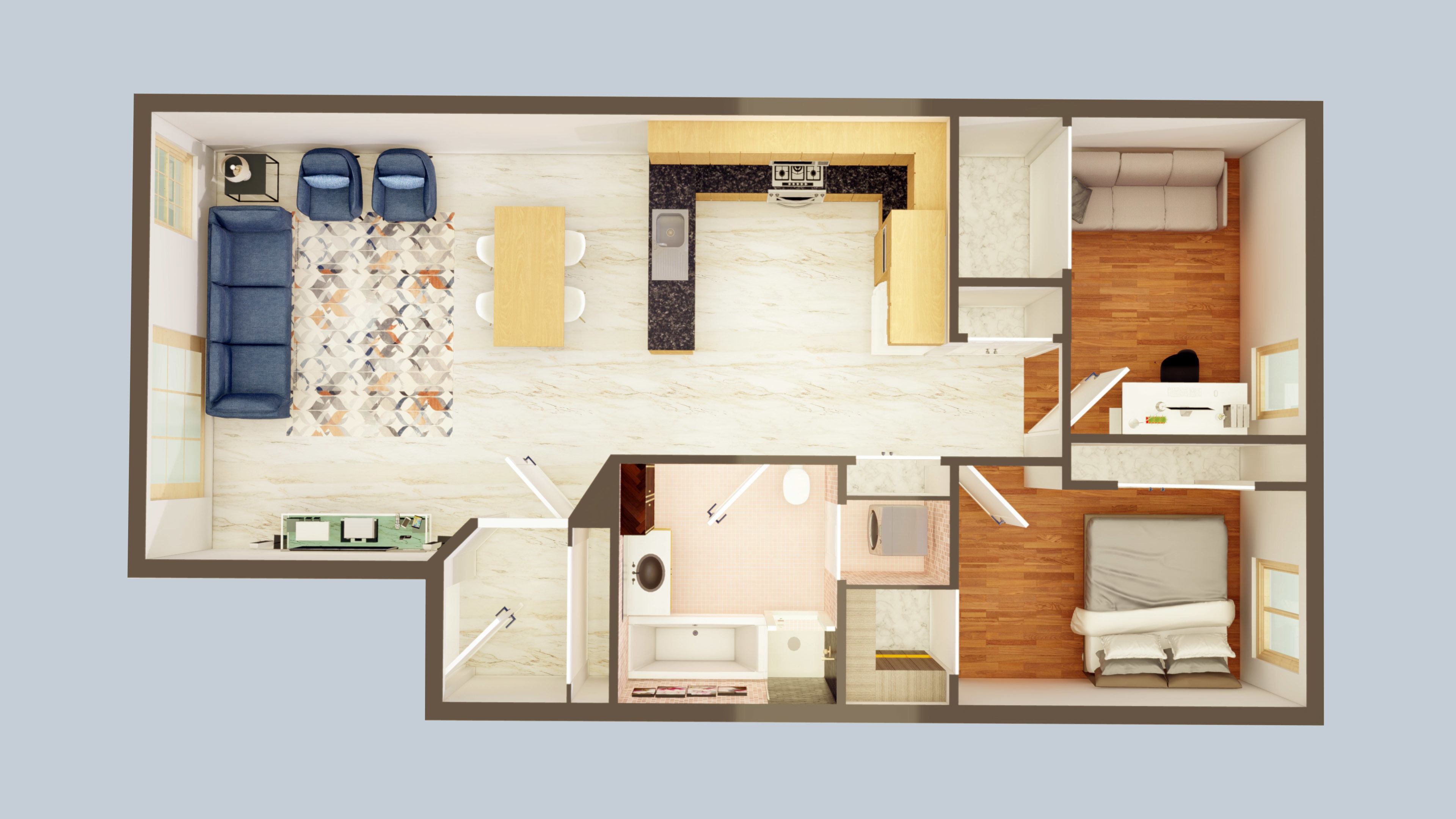 3D Floor plan-Interior plan 3D model | CGTrader