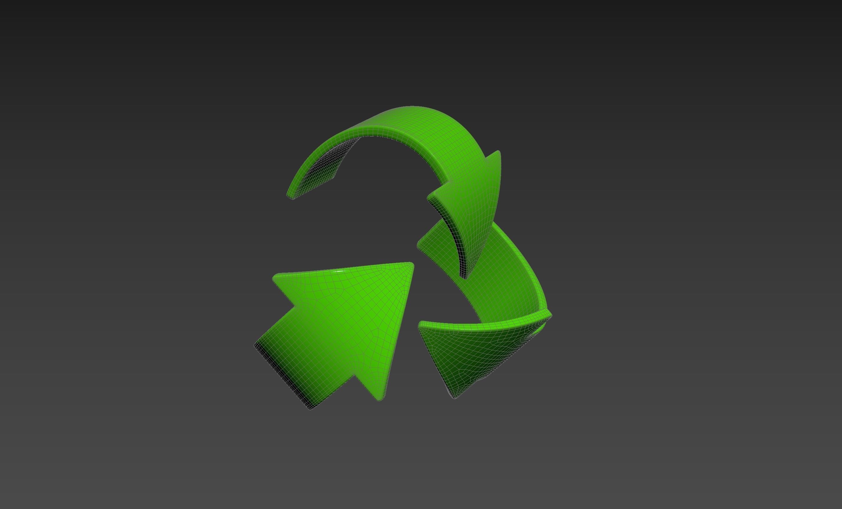 Symbol005 Recycle 3D model | CGTrader