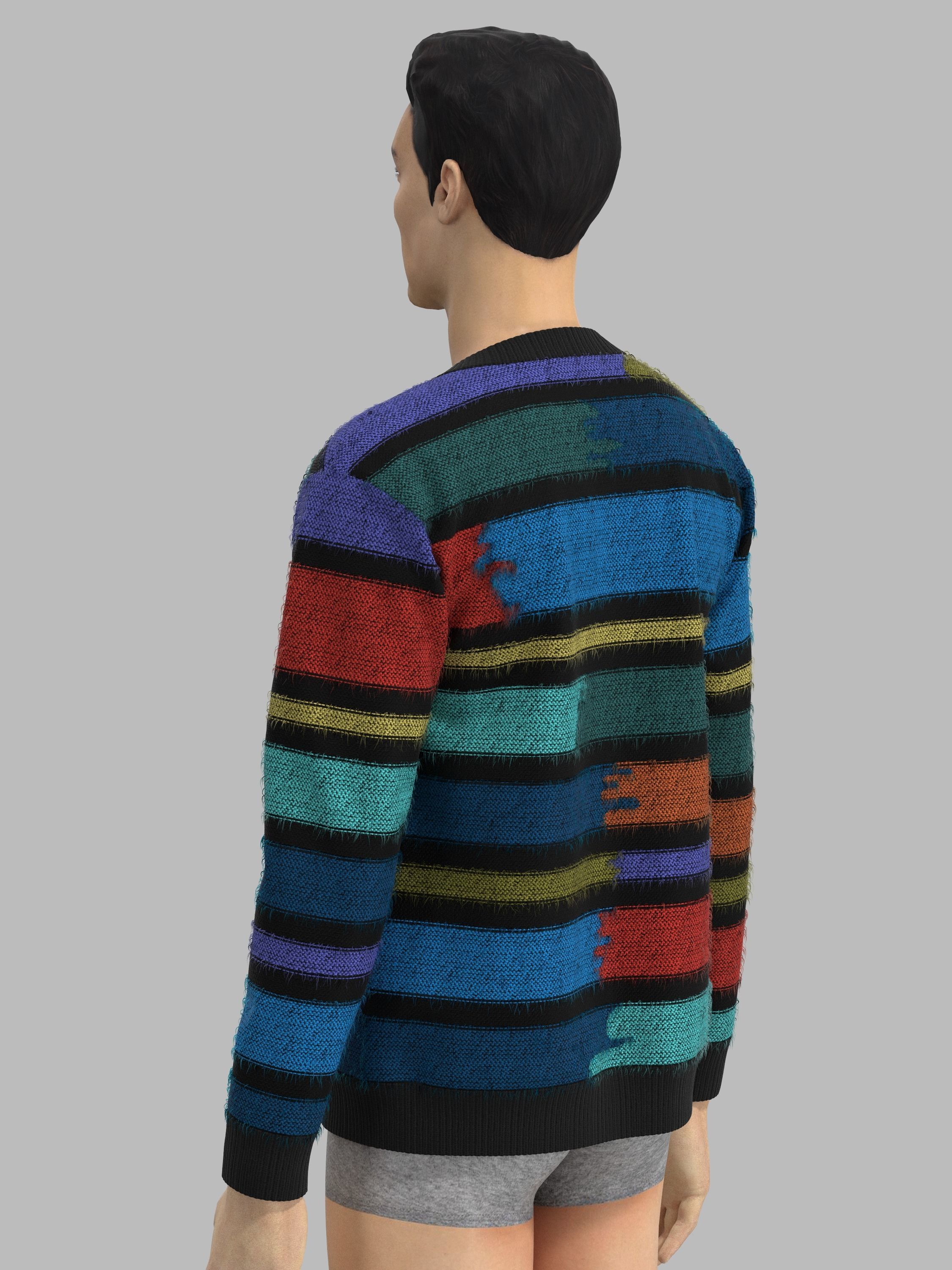 Mens Colorful Sweater 3D model | CGTrader