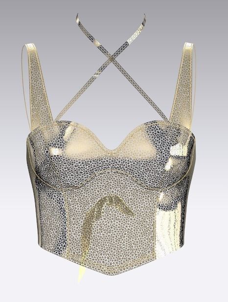 SEQUIN TANK TOP WOMEN CLO3D MARVELOUS CLOTHES 3D model | CGTrader