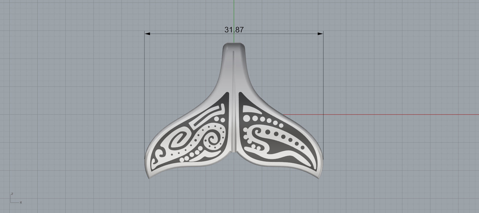 Tail Pendant 3D print model C13 3D model 3D printable | CGTrader