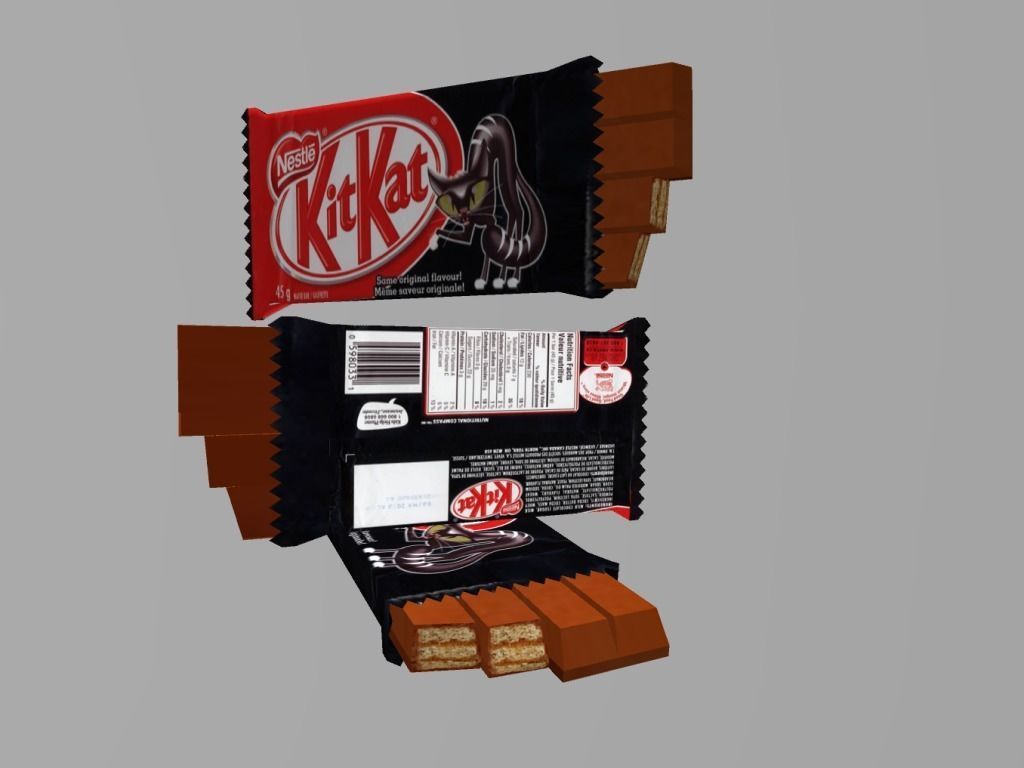 kitkat 3 3D model | CGTrader