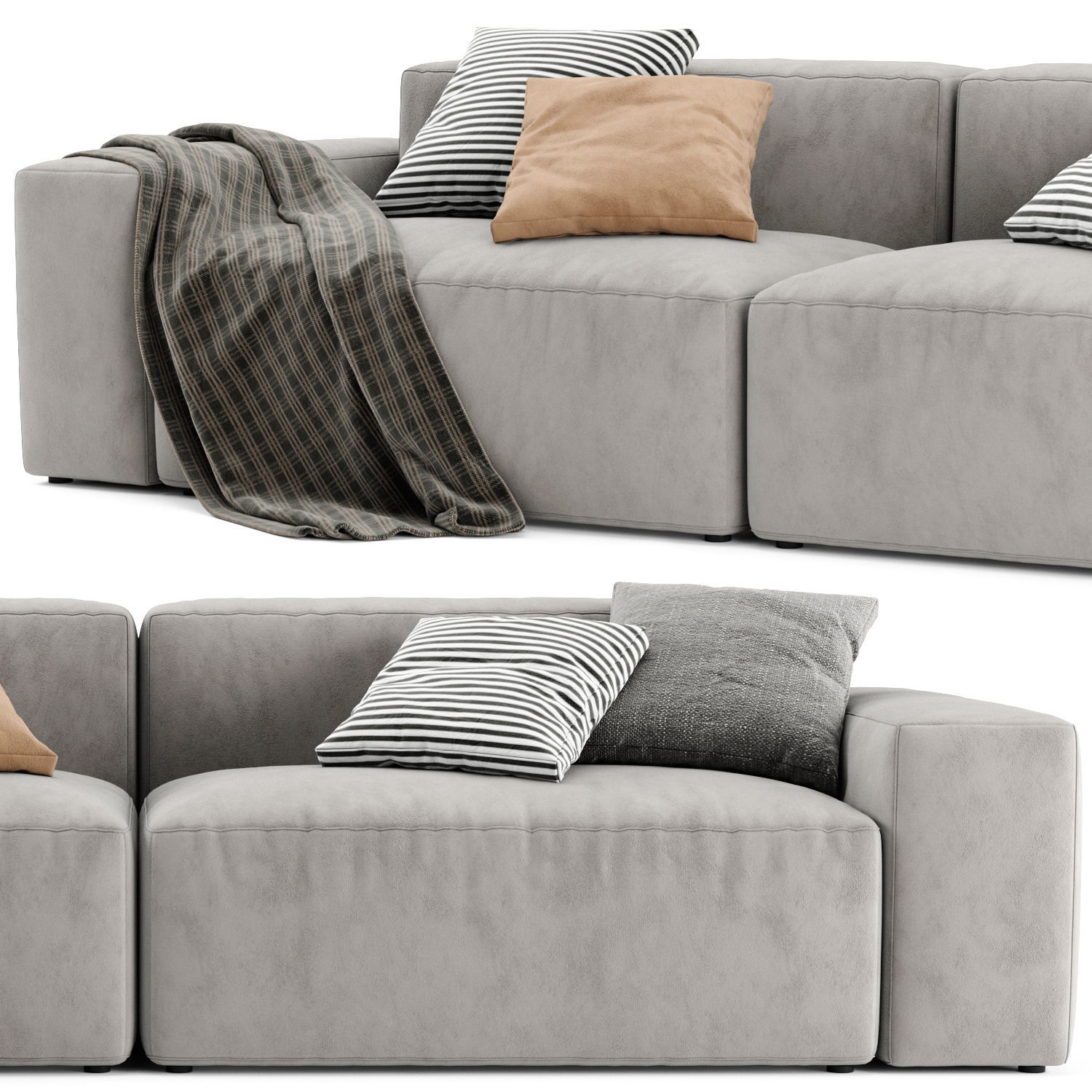 Jesse Daniel 2 Seats Sofa 3D model rigged | CGTrader