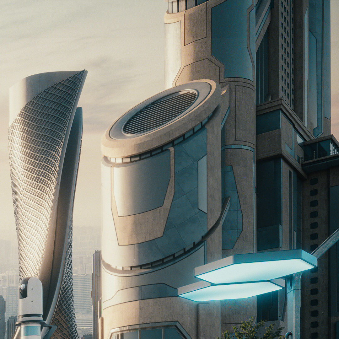 Dubai futuristic 3D model | CGTrader
