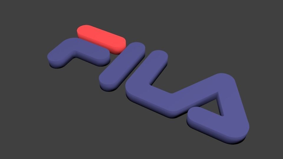 FILA LOGO 3D model | CGTrader