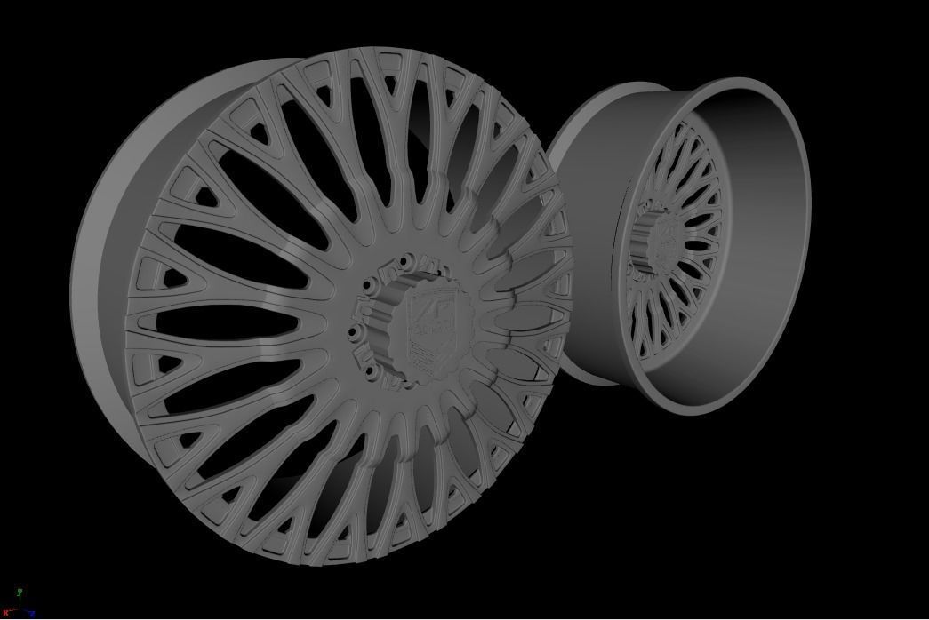 3D model Wheel Amani Forged Napoliano Dually VR / AR / low-poly | CGTrader