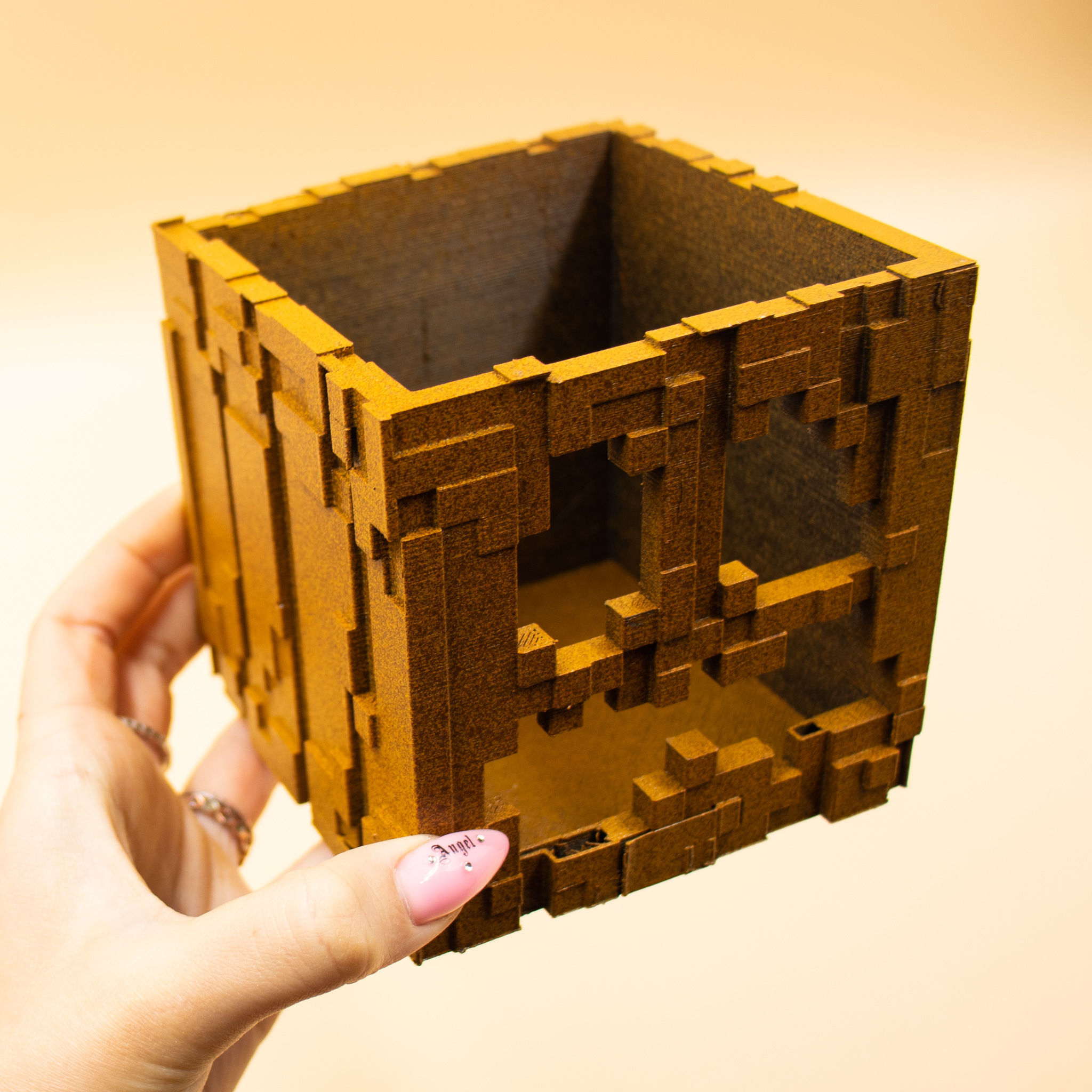 Minecraft Pumpkin Pen Holder Halloween Organizer Tool Holder 3D model ...