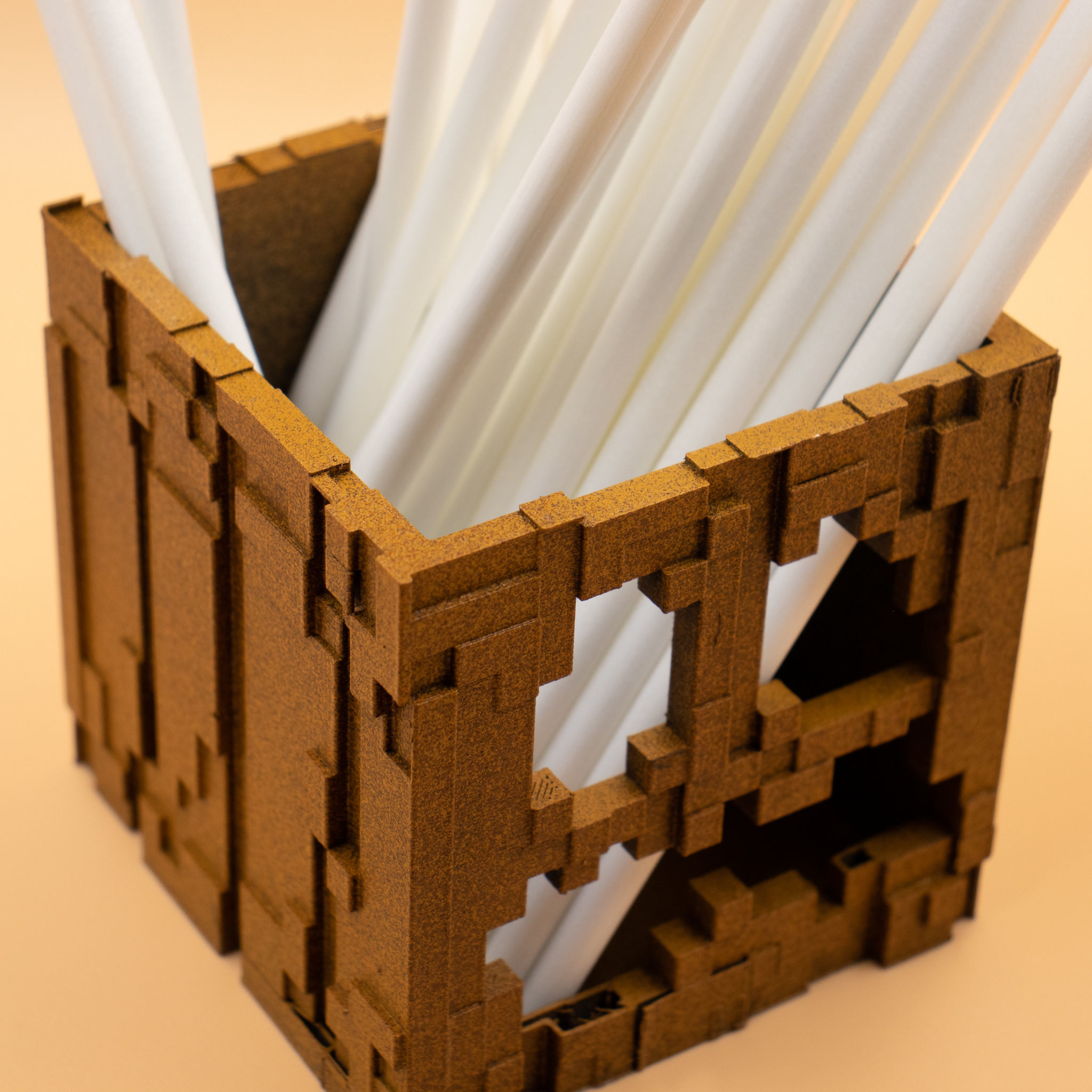 Minecraft Pumpkin Pen Holder Halloween Organizer Tool Holder 3D model ...