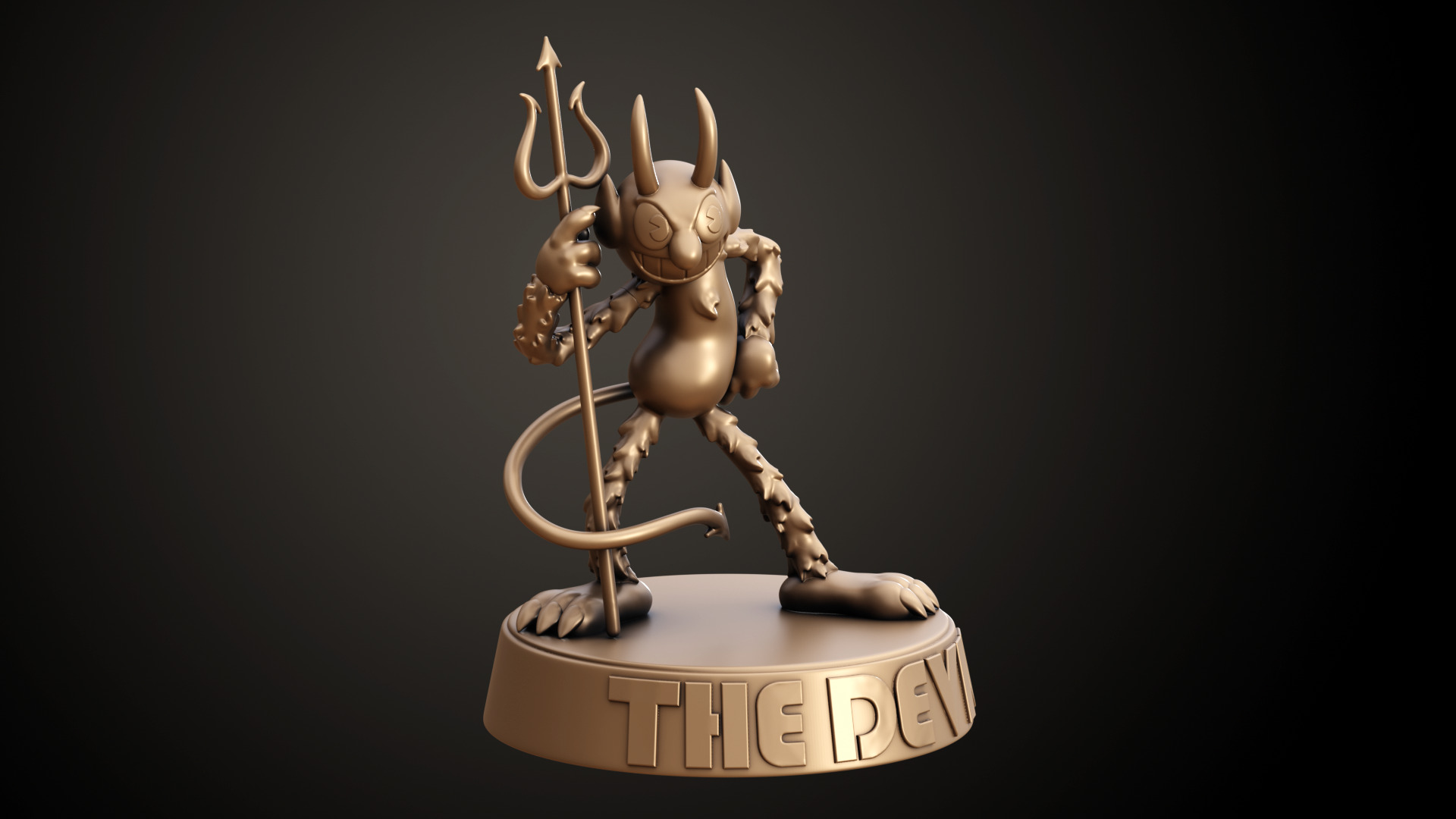 Cuphead The Devil 3D model 3D printable | CGTrader