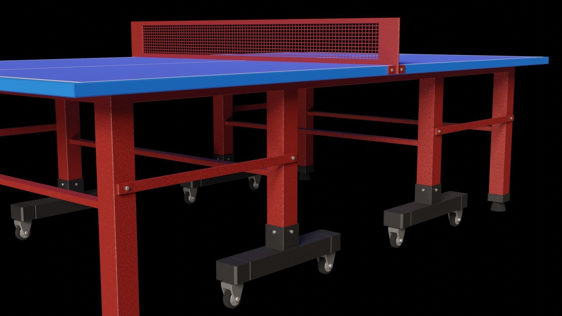 ping-pong table free 3D model | CGTrader