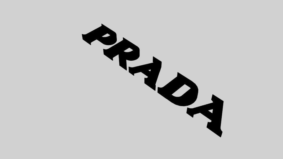 Prada Logo 3D model | CGTrader