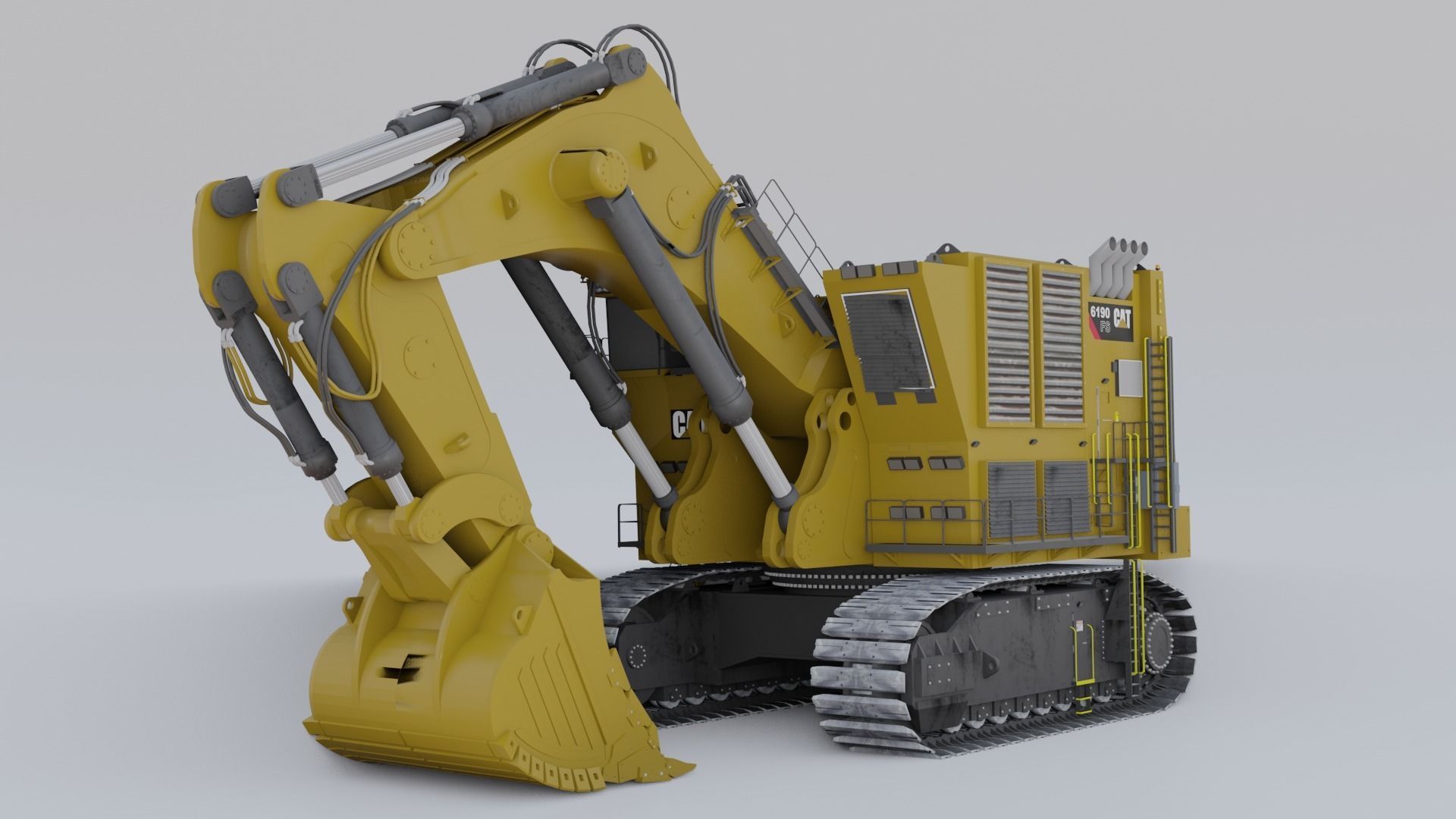 Excavator Construction Vehicle 3D model | CGTrader