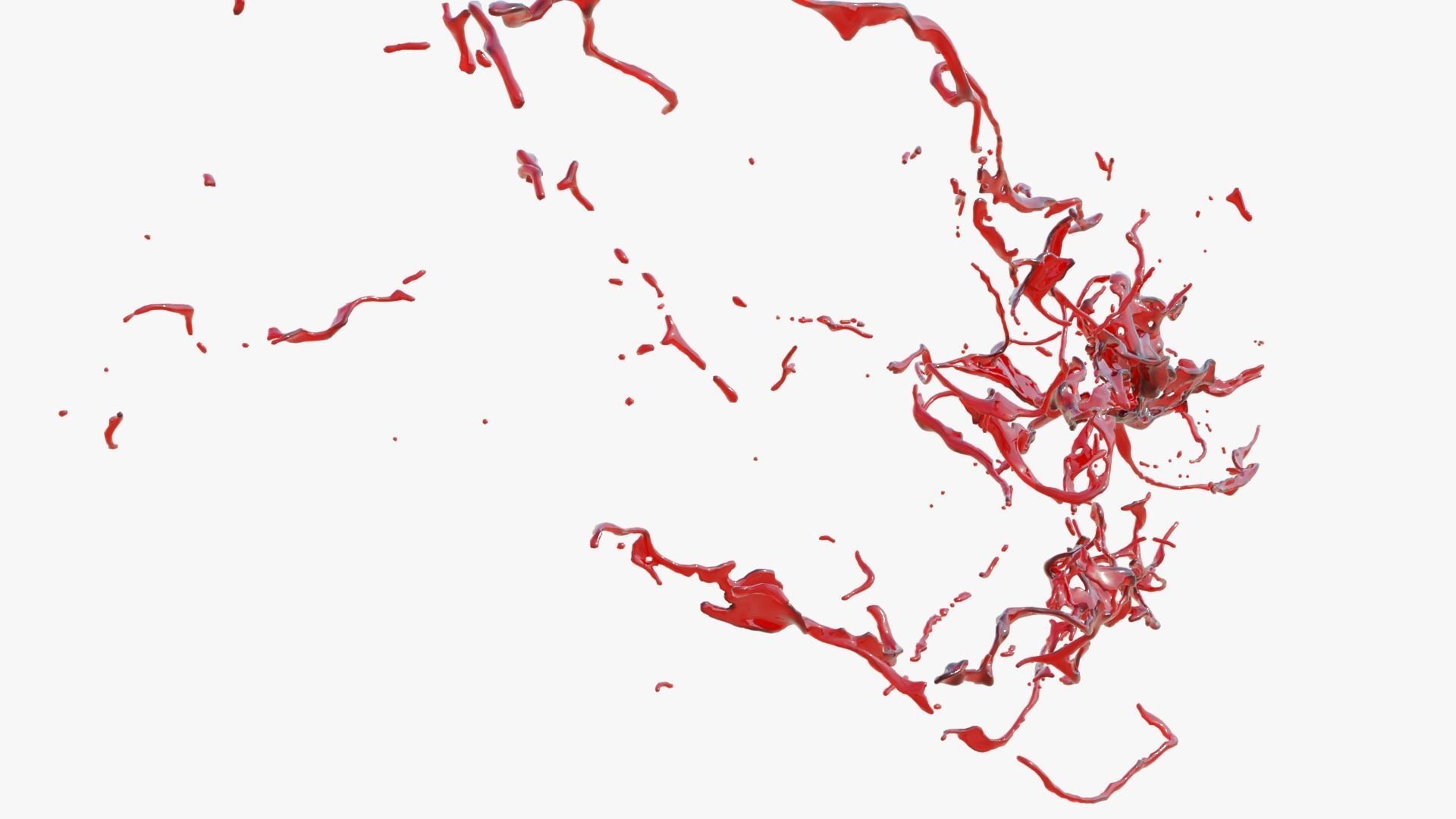 Animated Blood Splash 8 3D model animated | CGTrader