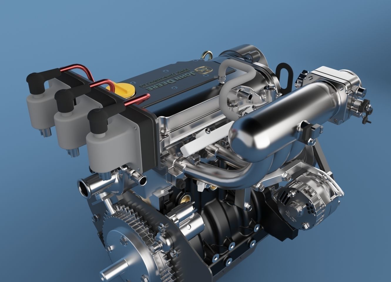 engine john deere gator 3D model | CGTrader