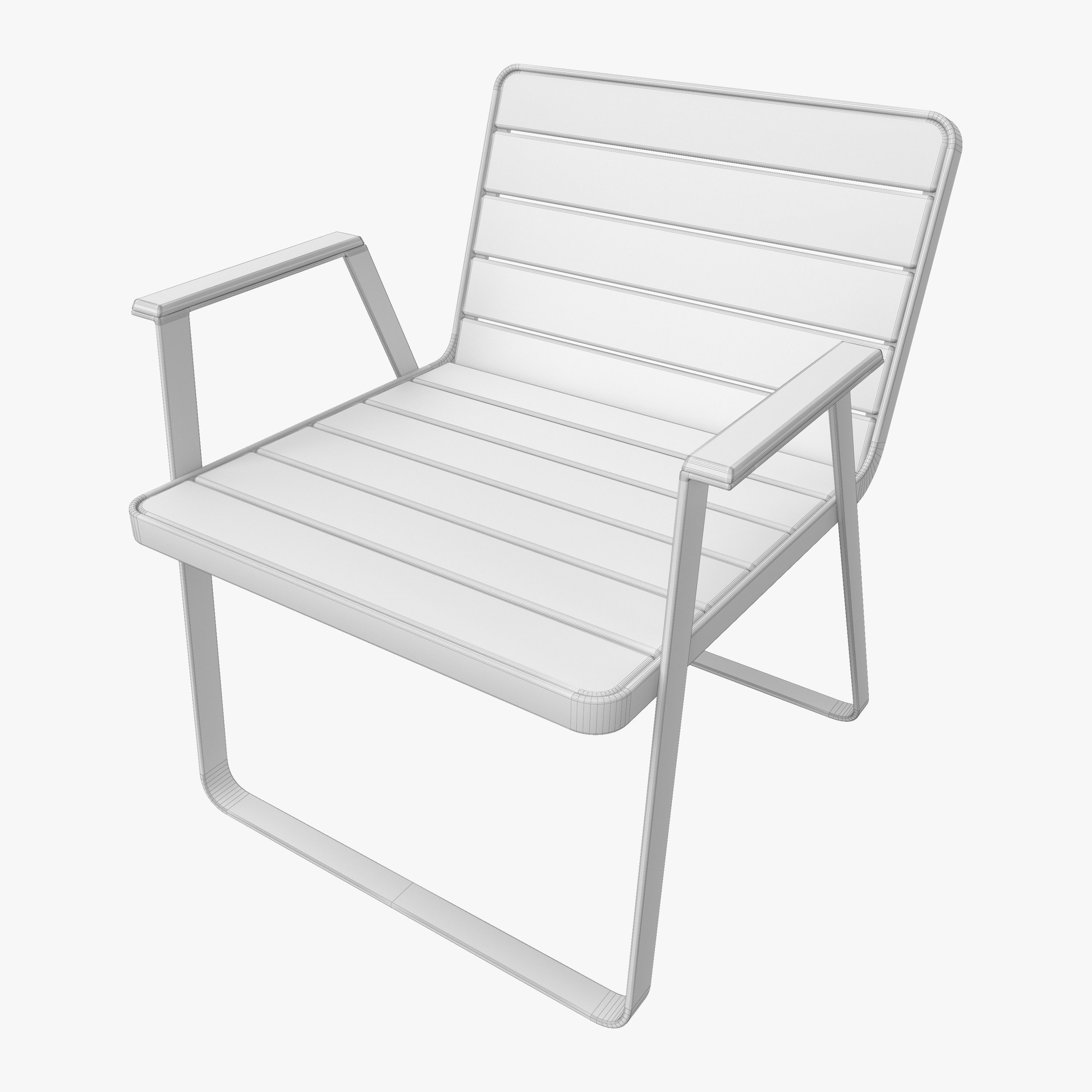 Makemake Teak table with chairs By Terraforma 3D model | CGTrader