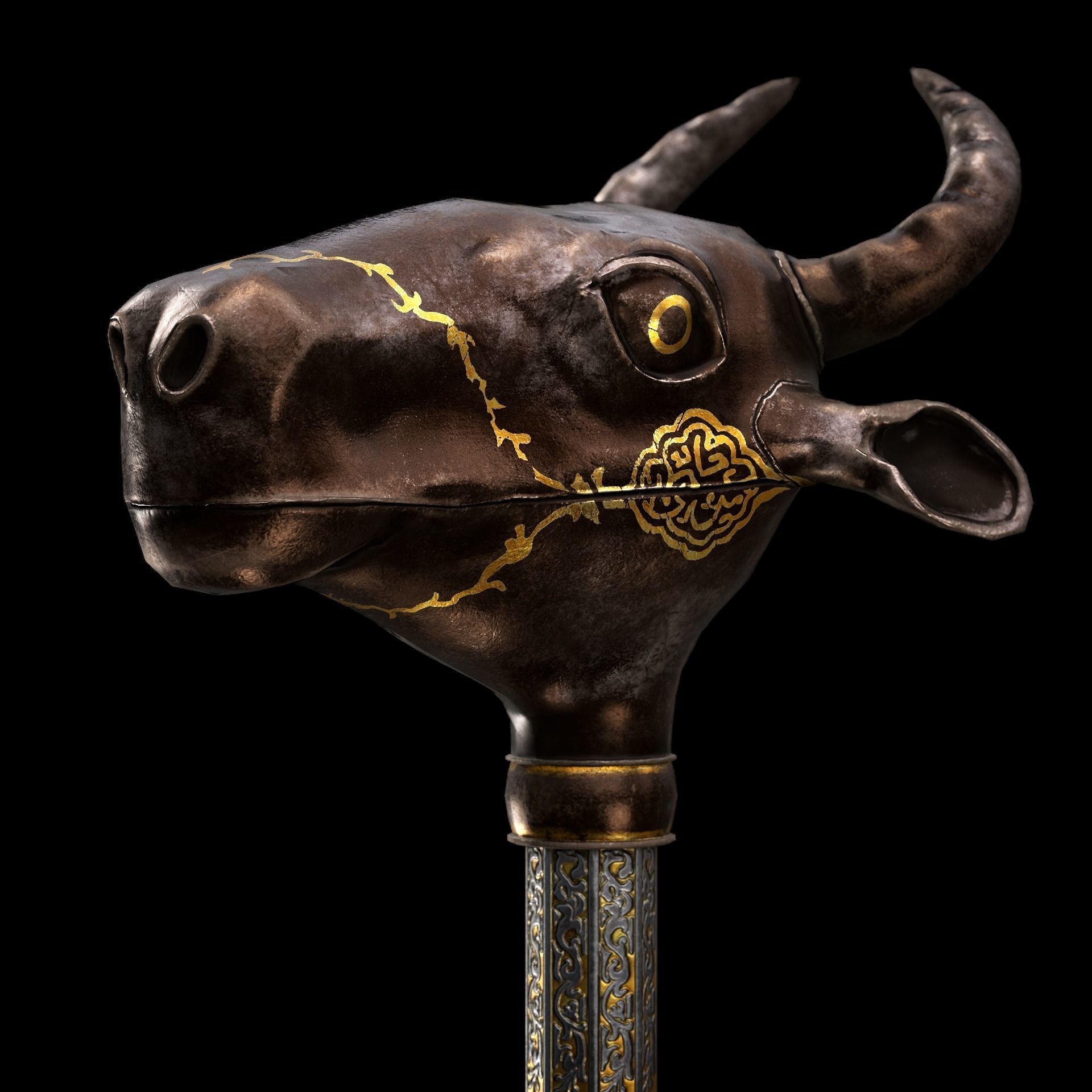 3D model Ox-Head Mace VR / AR / low-poly | CGTrader