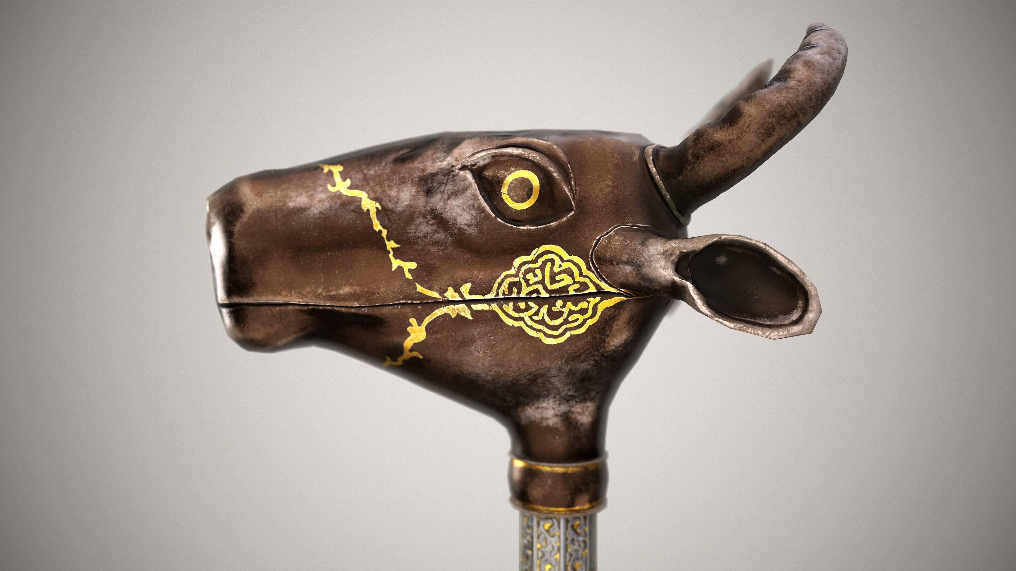 3D model Ox-Head Mace VR / AR / low-poly | CGTrader