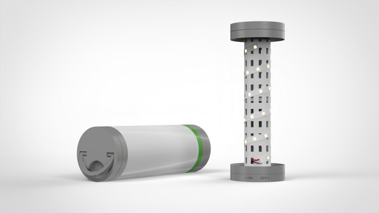 LIGHT TUBE 3D model 3D printable | CGTrader