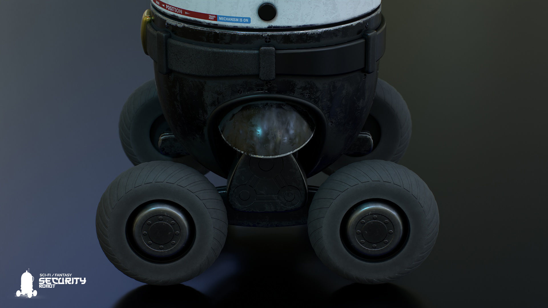 Sci-Fi Fantasy Security Robot 3D model | CGTrader