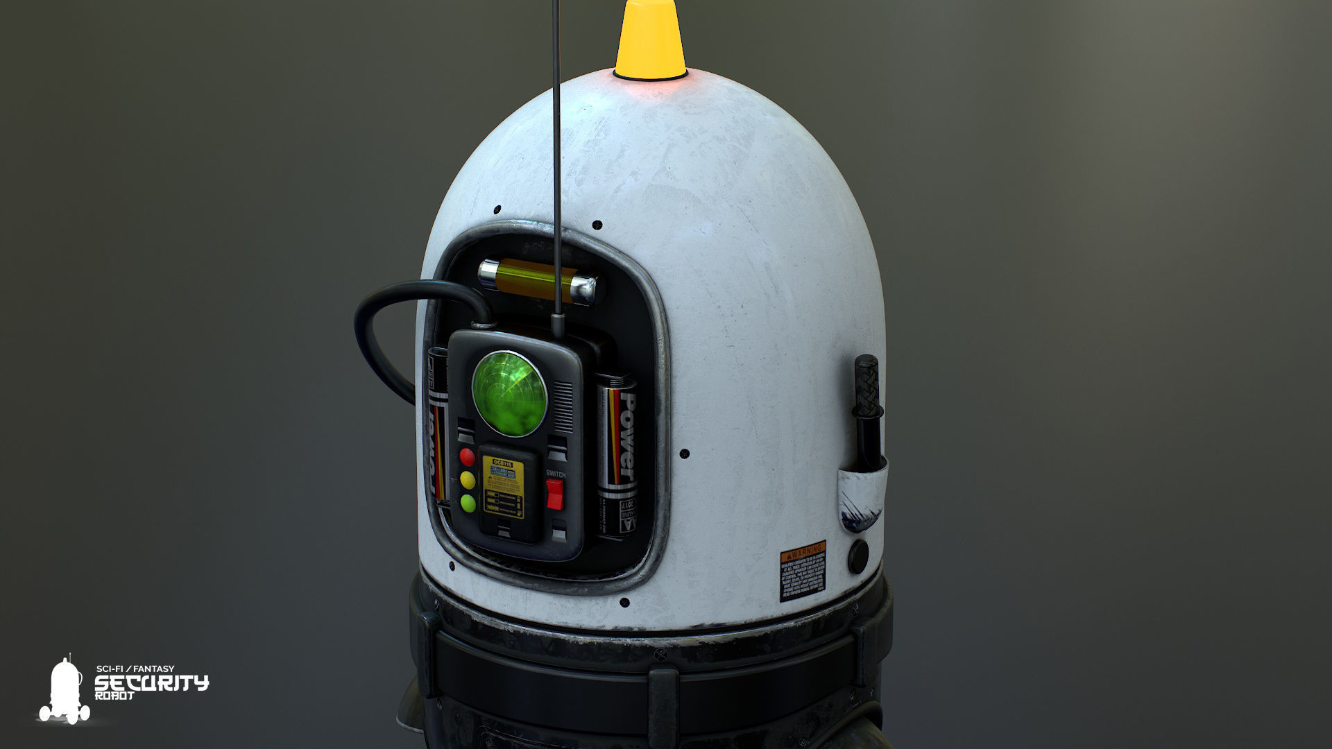 Sci-Fi Fantasy Security Robot 3D model | CGTrader