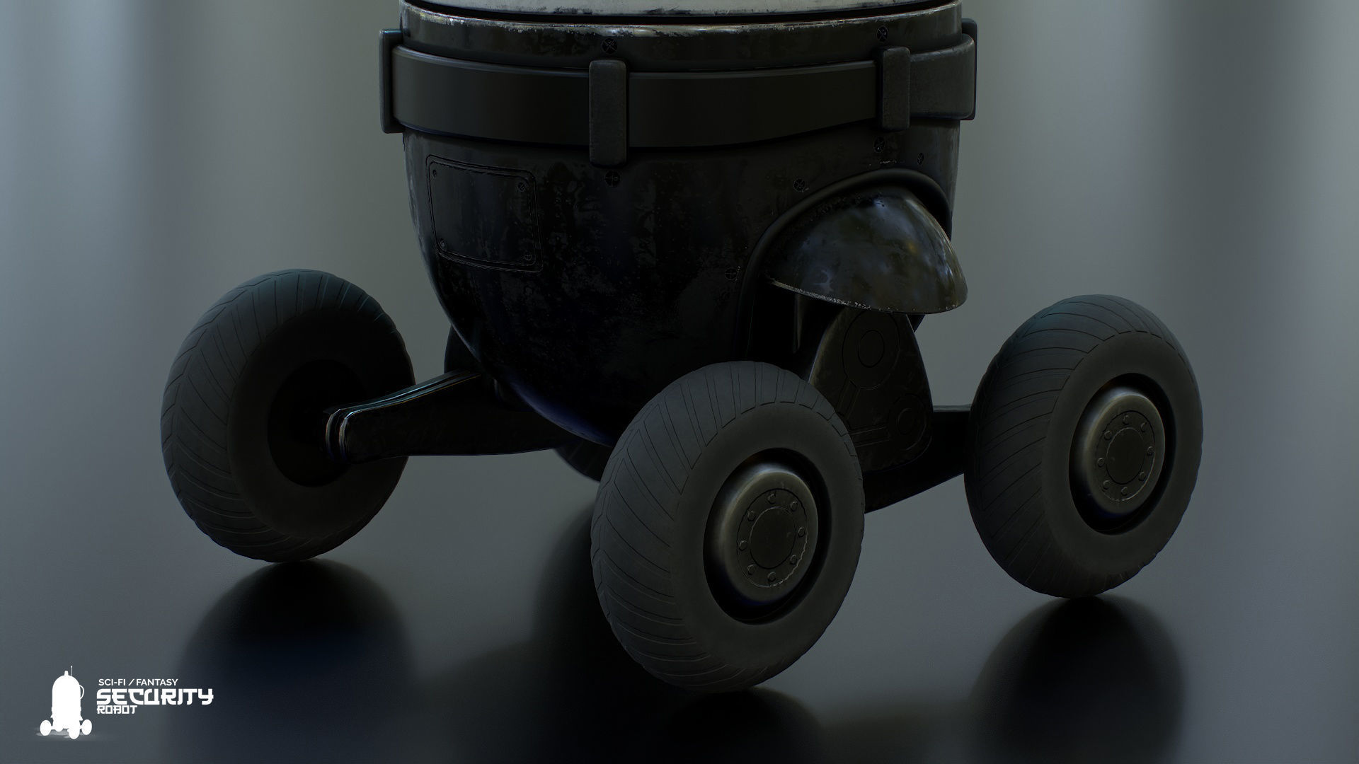 Sci-Fi Fantasy Security Robot 3D model | CGTrader