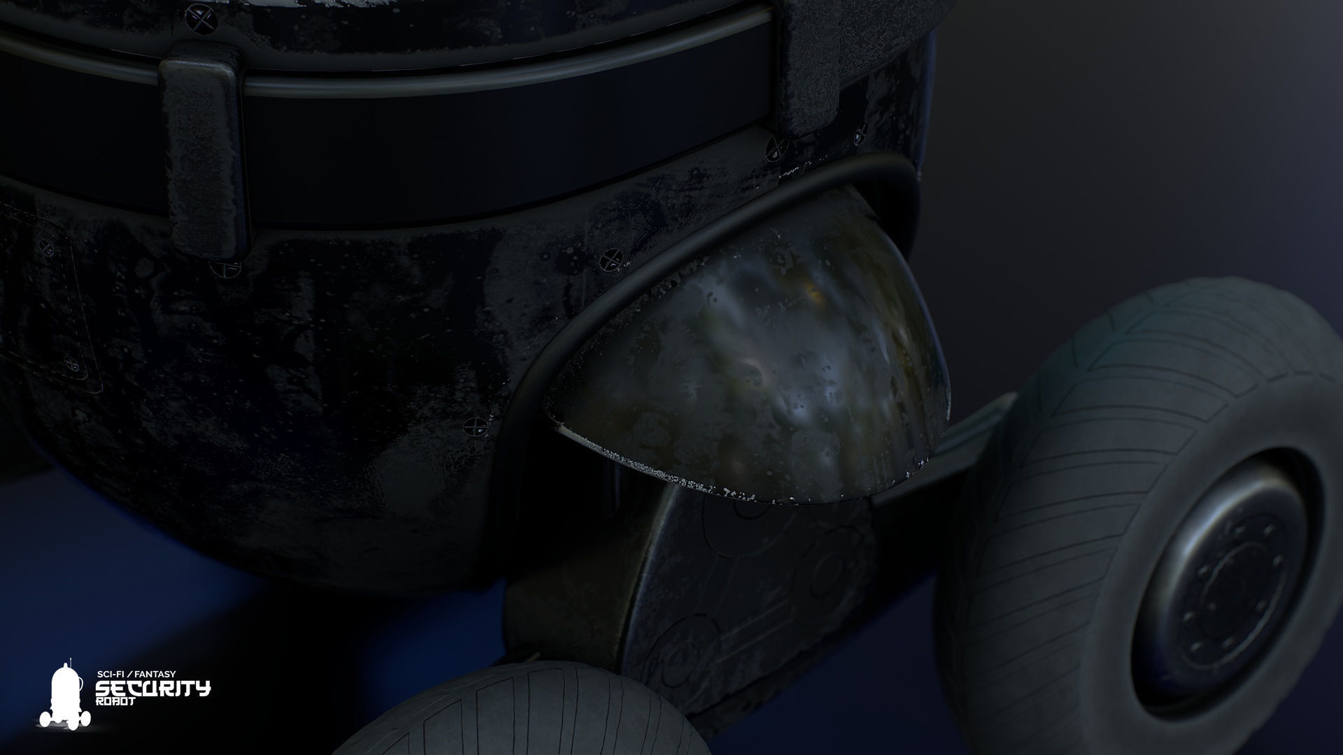 Sci-Fi Fantasy Security Robot 3D model | CGTrader
