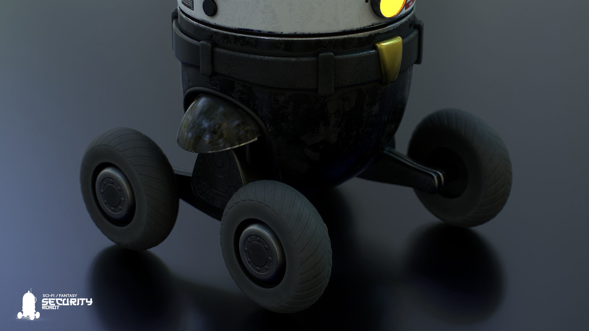 Sci-Fi Fantasy Security Robot 3D model | CGTrader