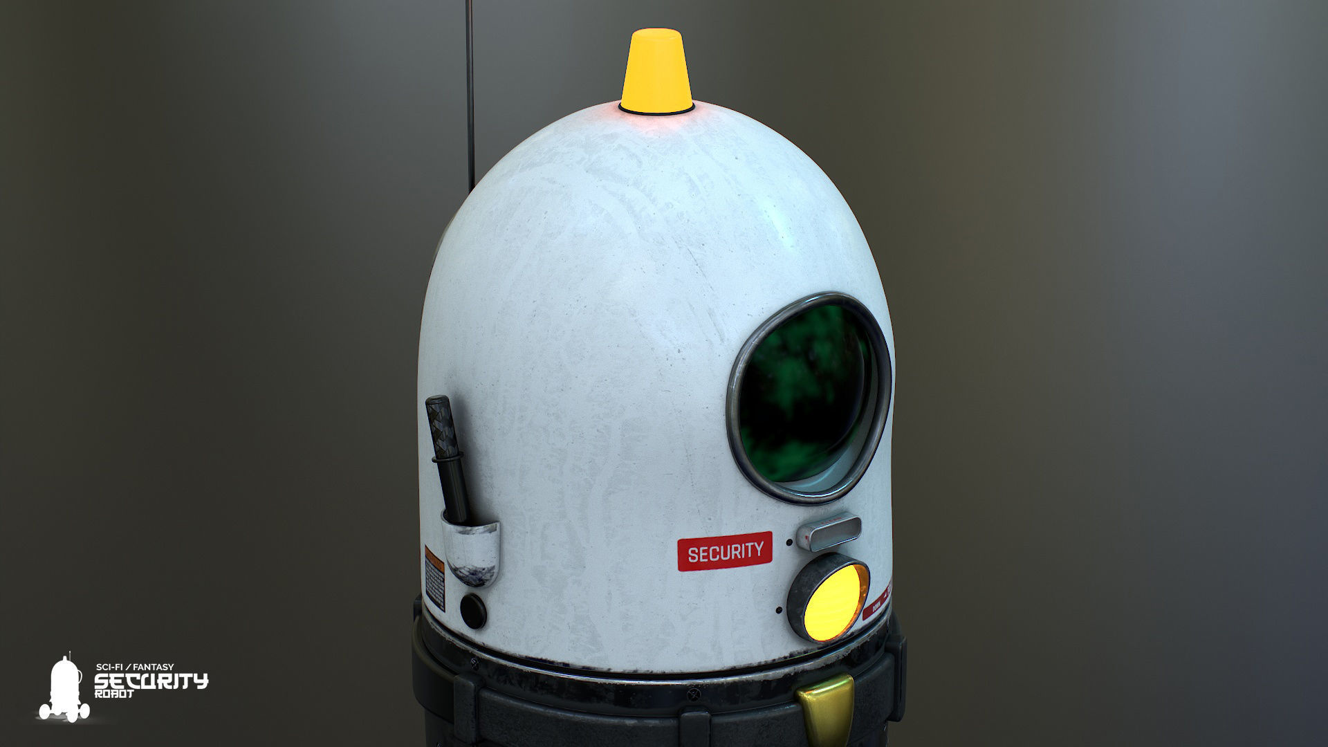 Sci-Fi Fantasy Security Robot 3D model | CGTrader