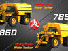 785D - 785C - Water Tanker Mining Trucks 2 in 1 3D Model Collection ...
