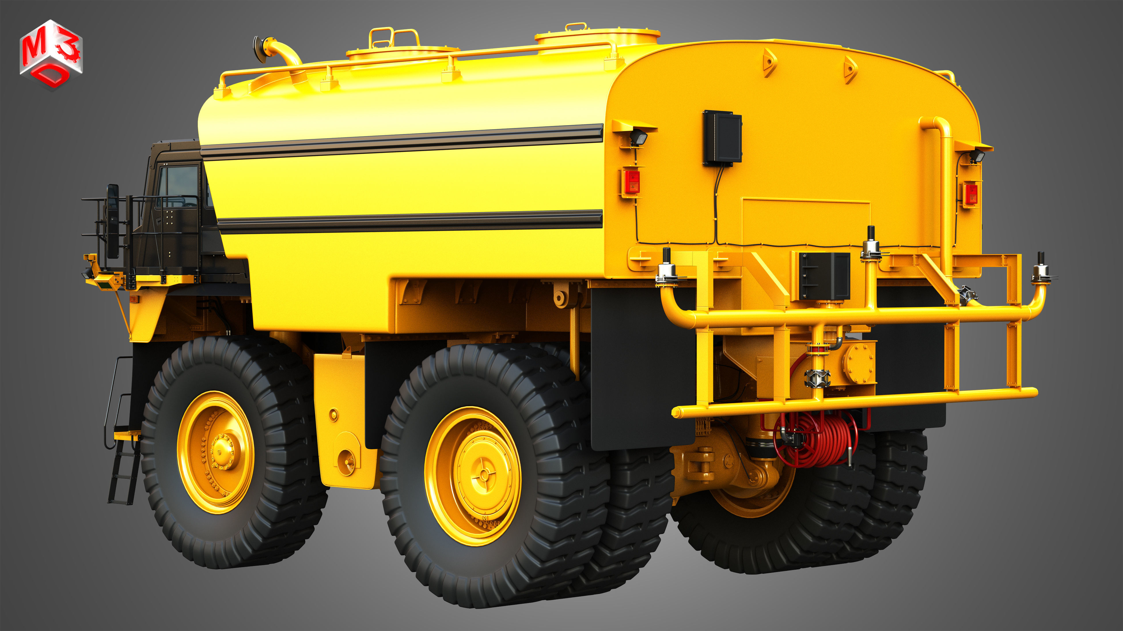 785D - 785C - Water Tanker Mining Trucks 2 in 1 3D Model Collection ...
