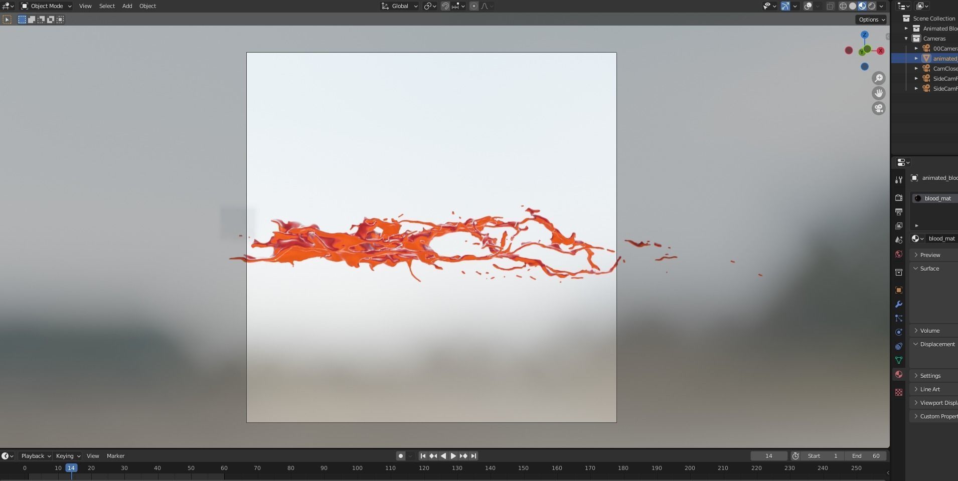 Animated Blood Splash 0 3D model animated | CGTrader
