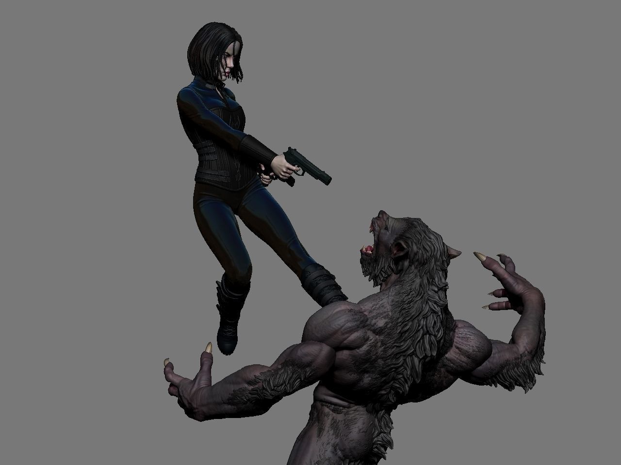 Selene vs Lycan 3D model 3D printable | CGTrader