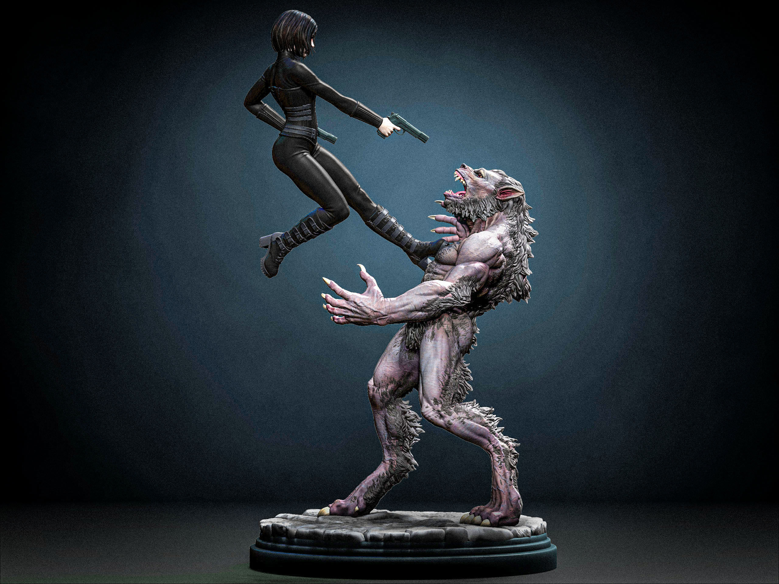 Selene vs Lycan 3D model 3D printable | CGTrader