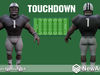 3D model American Football Touchdown Character 01A VR / AR / low-poly ...