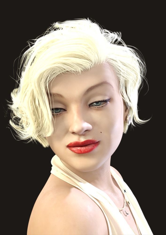 Medalin for G8F 3D model rigged | CGTrader