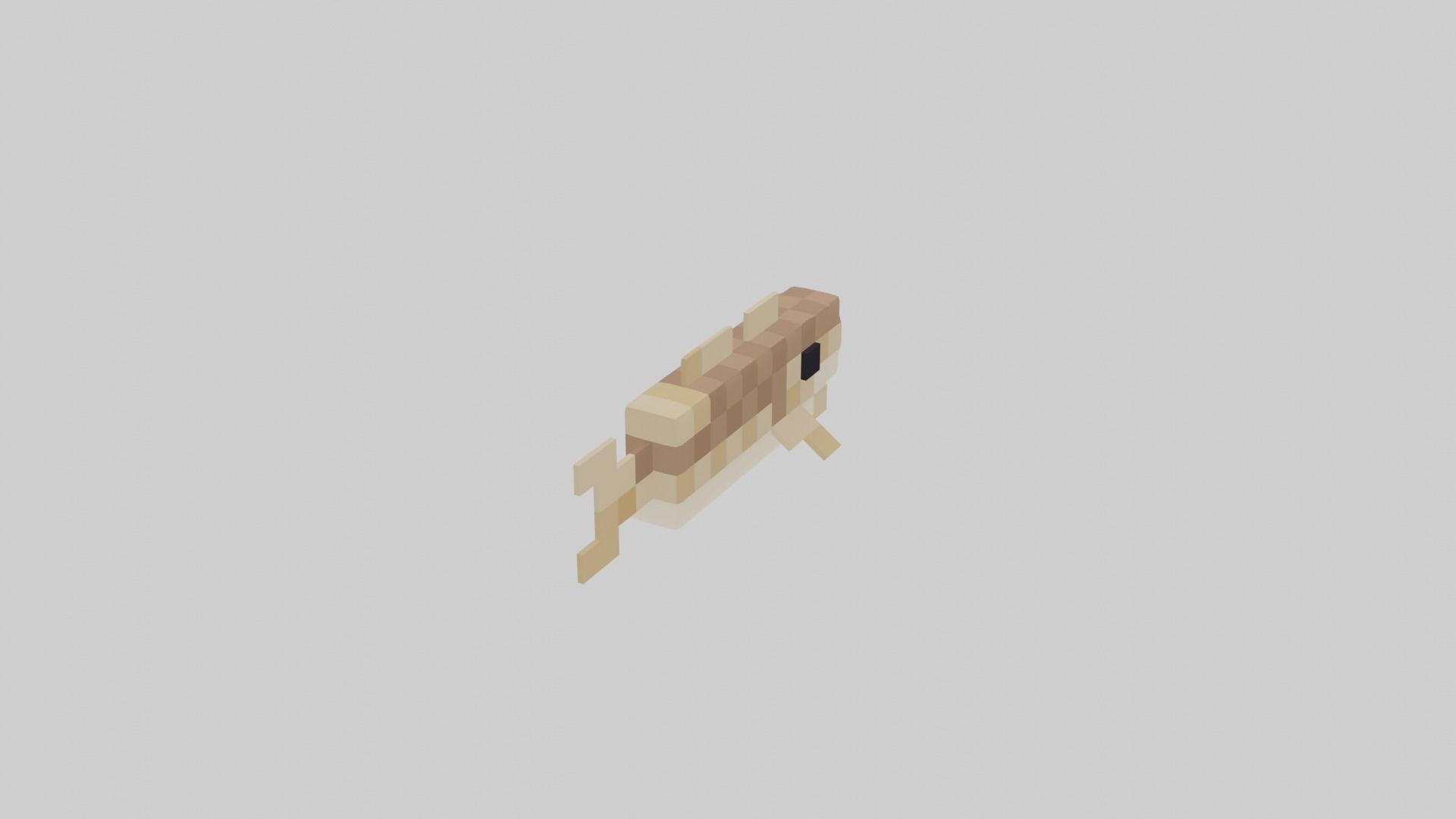 3D model Minecraft Cod VR / AR / low-poly | CGTrader