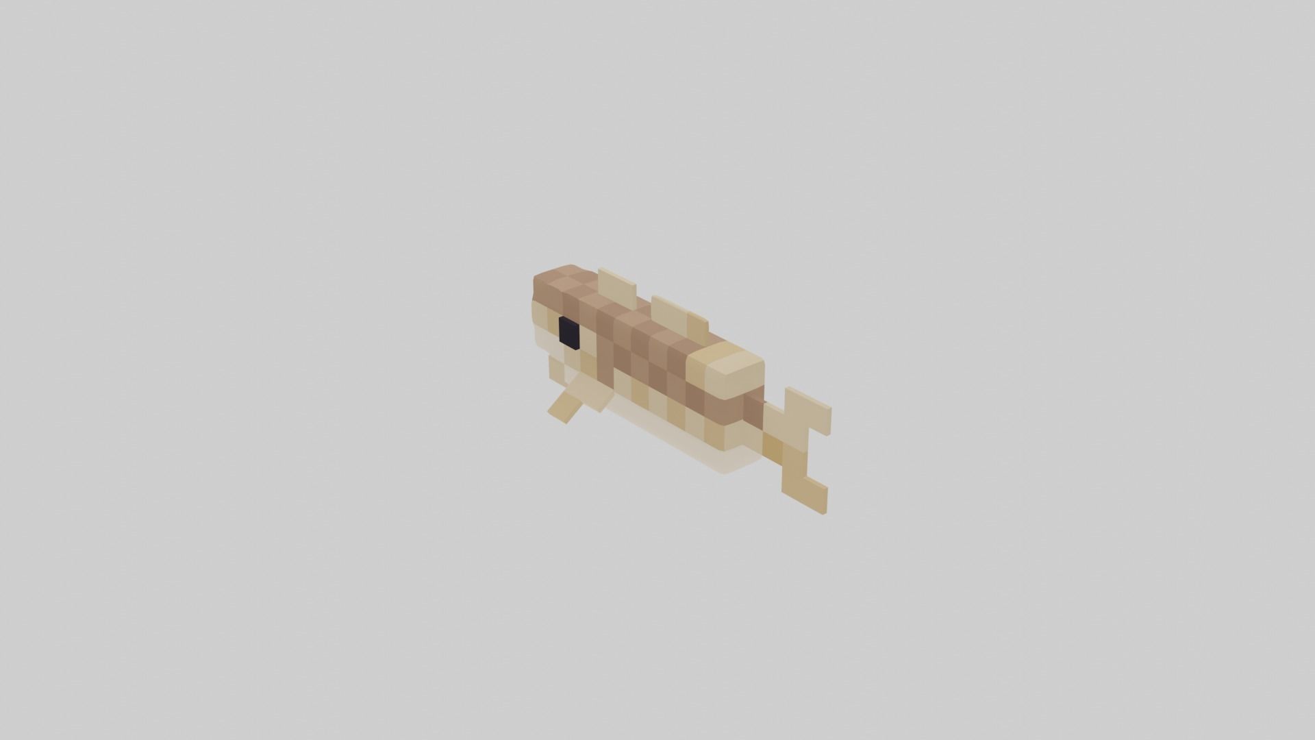 3D model Minecraft Cod VR / AR / low-poly | CGTrader