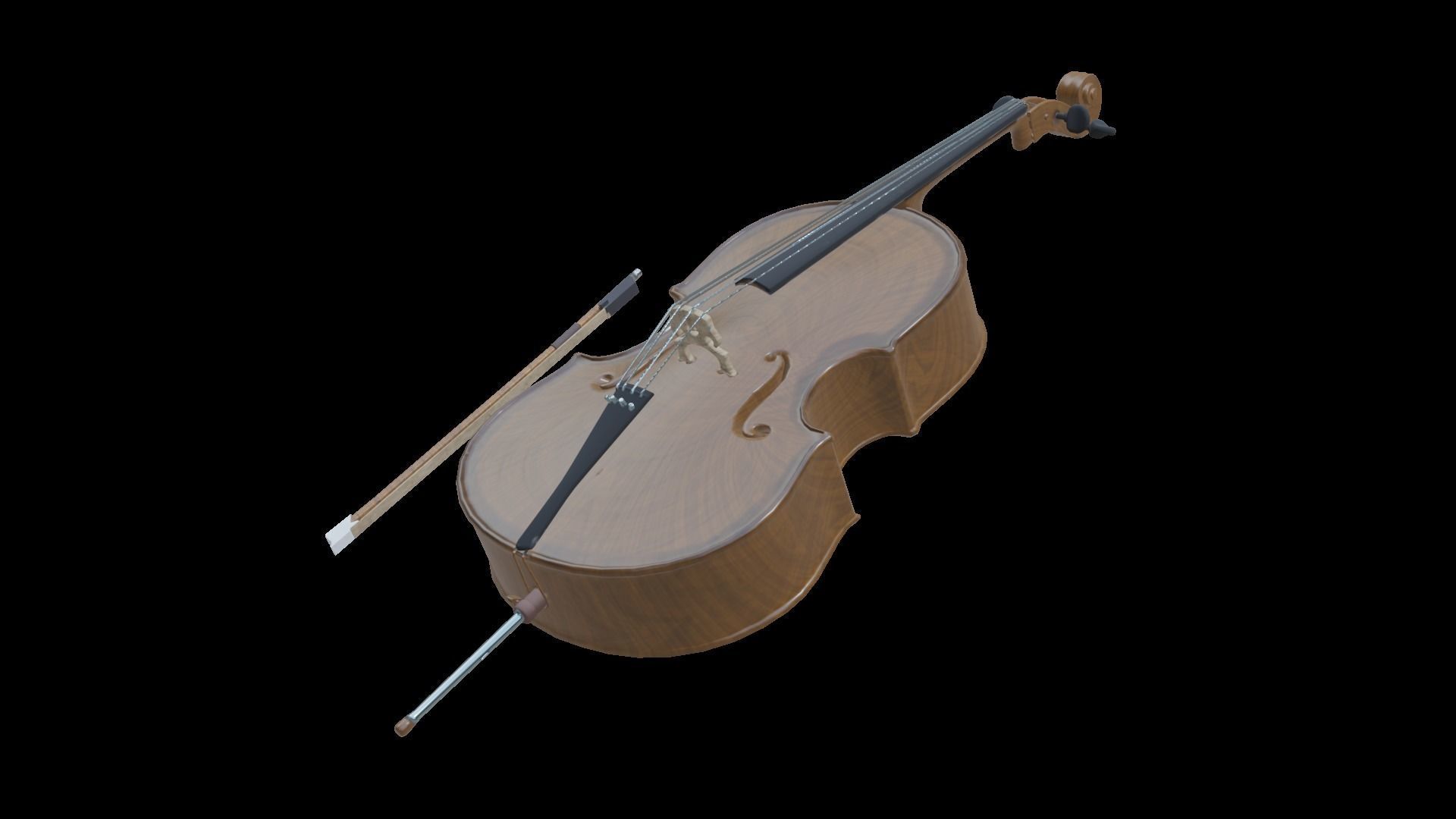 3D model Cello - Violoncello VR / AR / low-poly | CGTrader