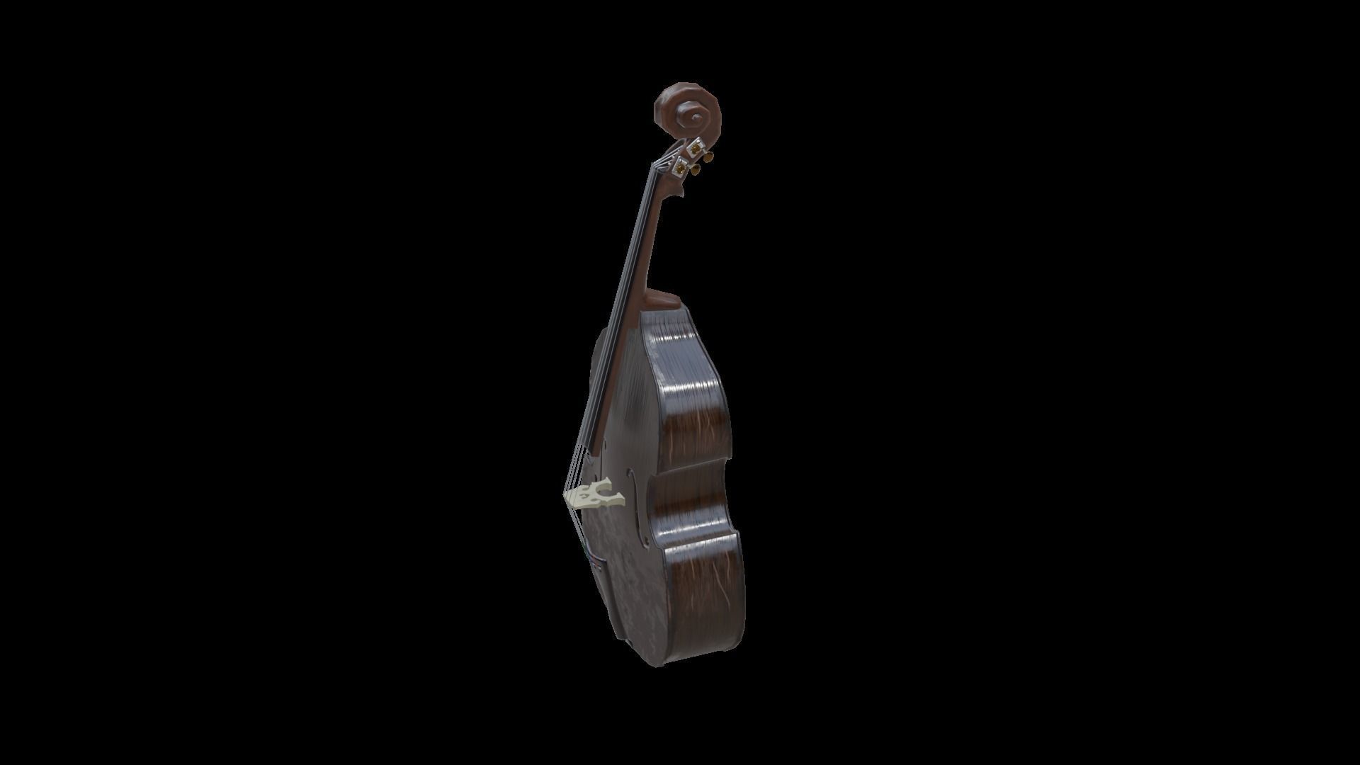 3D model Double Bass VR / AR / low-poly | CGTrader