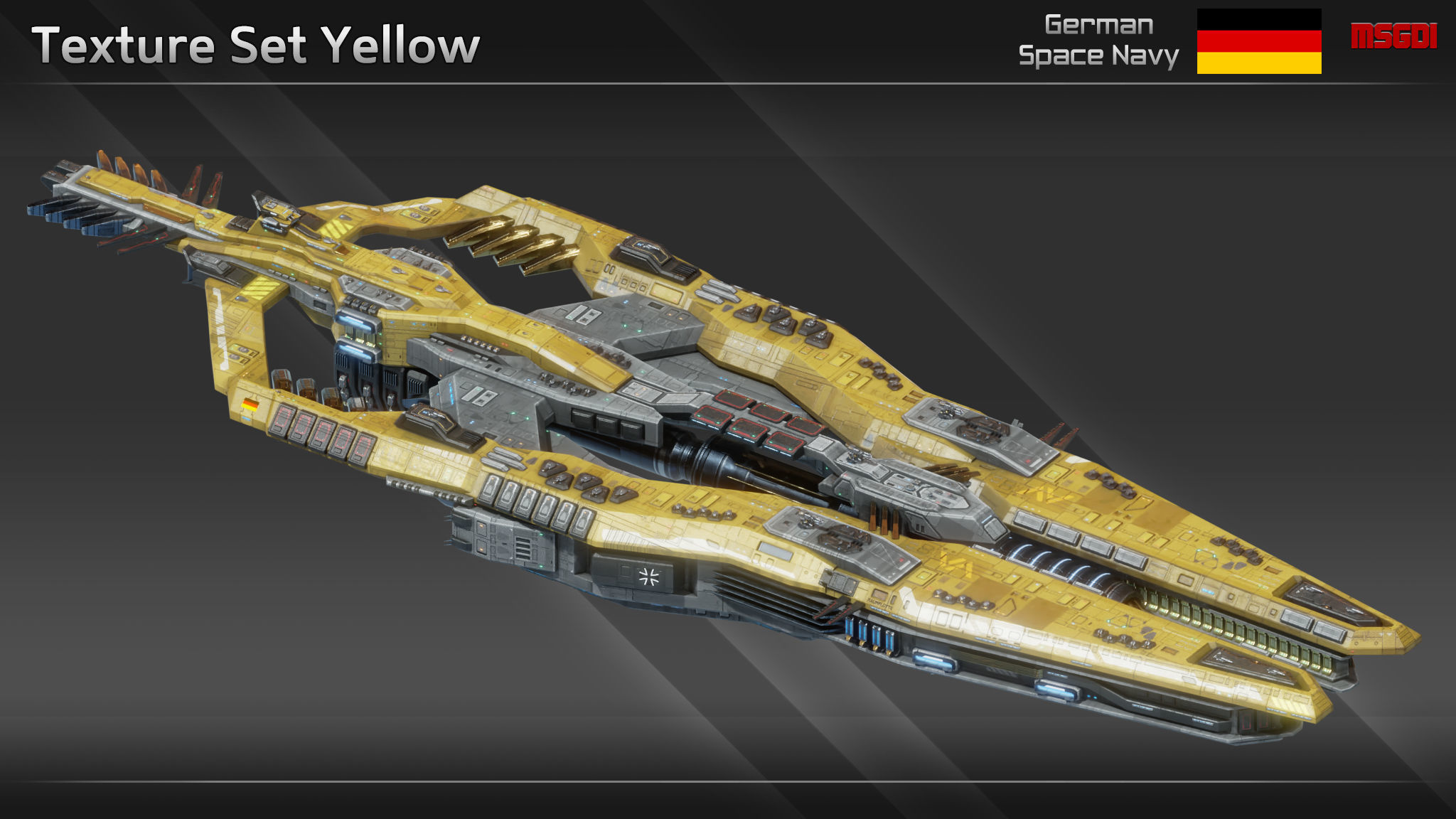 3D model GSN Deutschland Class Siege Dreadnought VR / AR / low-poly ...