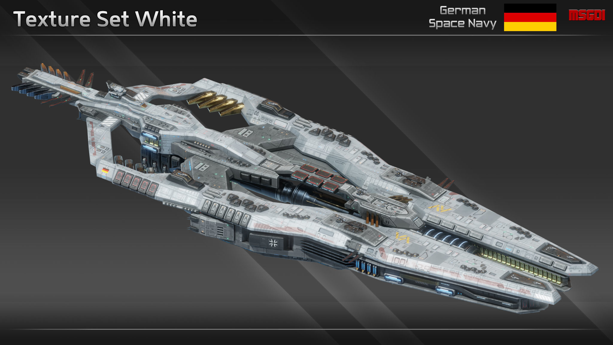 3D model GSN Deutschland Class Siege Dreadnought VR / AR / low-poly ...