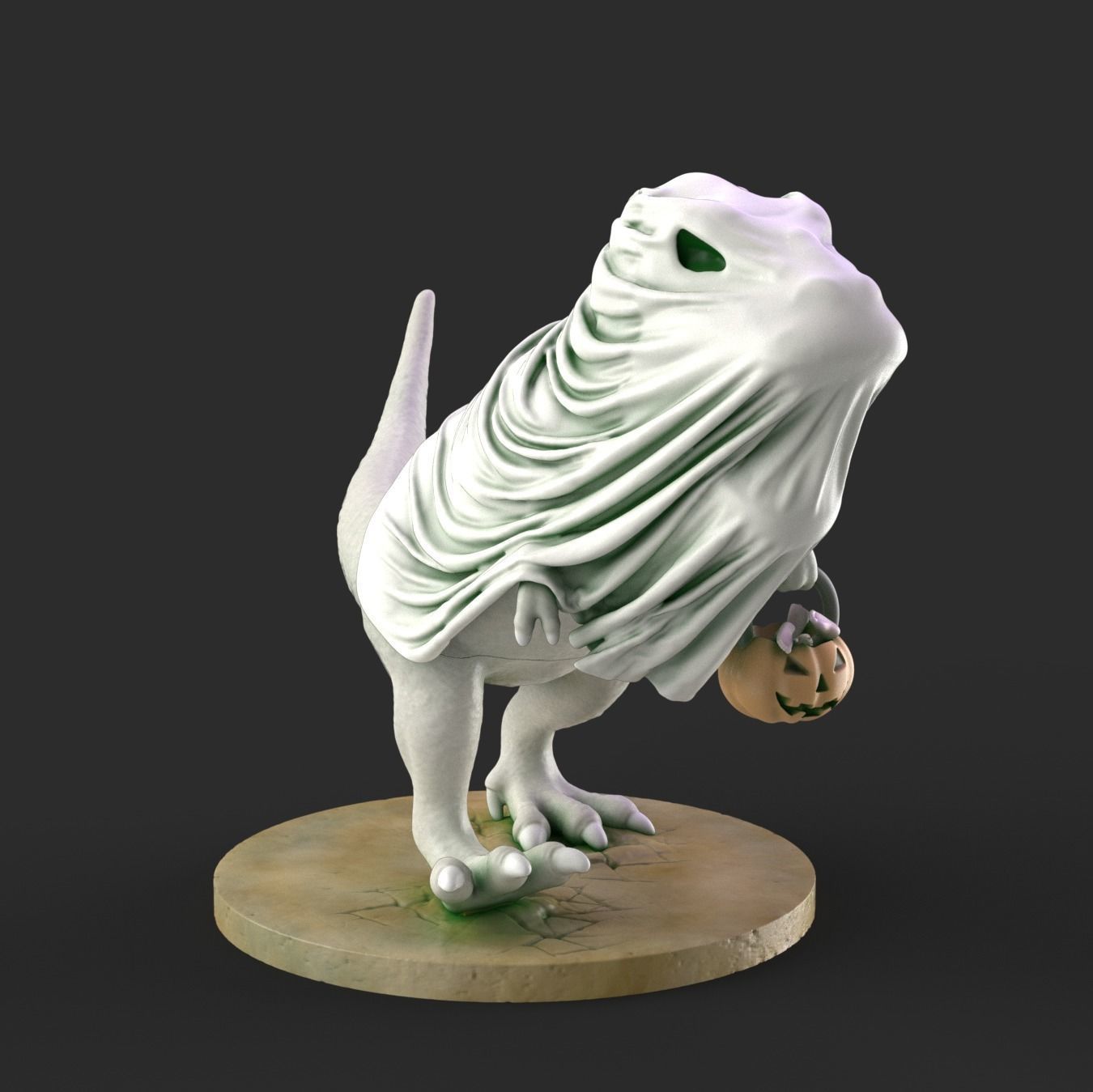 GHOST T-REX HALLOWEEN 3D model 3D printable | CGTrader