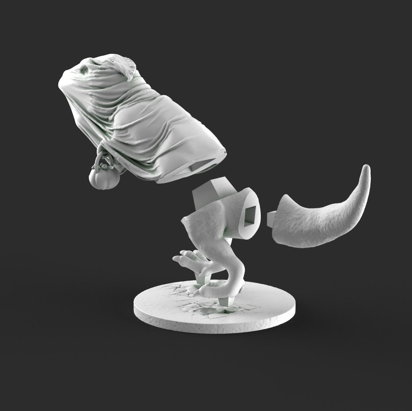 GHOST T-REX HALLOWEEN 3D model 3D printable | CGTrader