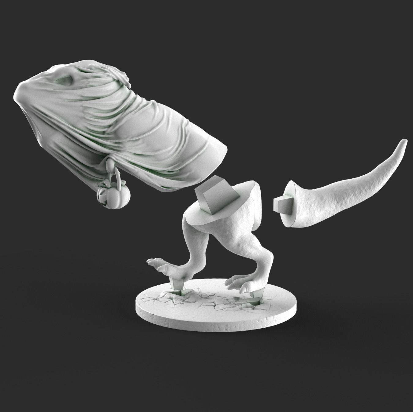 GHOST T-REX HALLOWEEN 3D model 3D printable | CGTrader