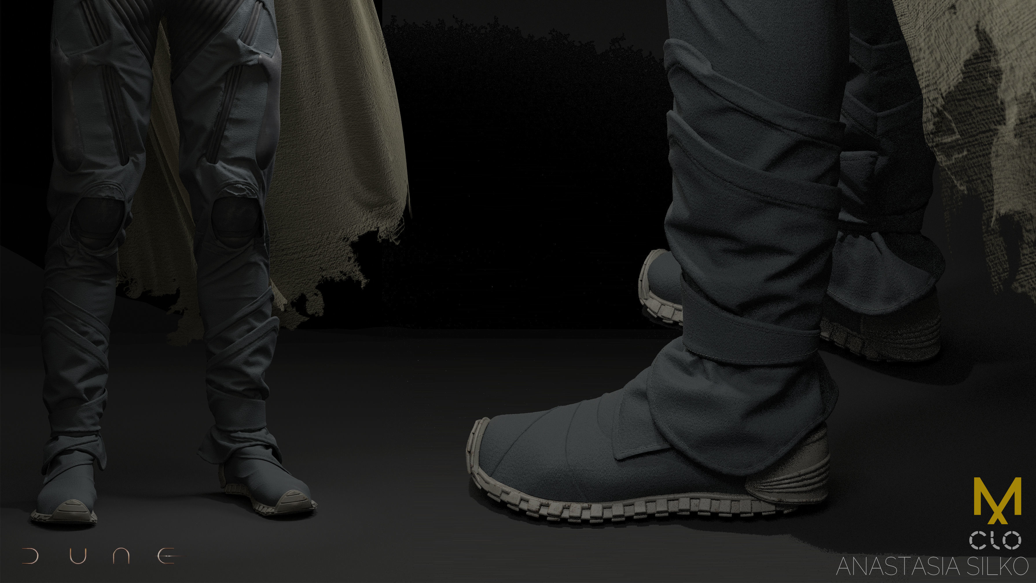 Fremen costume Dune 2021Clo3d Marvelous designer project and OBJ 3D ...