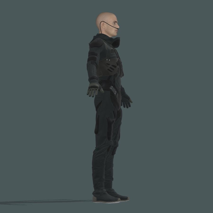 Fremen costume Dune 2021Clo3d Marvelous designer project and OBJ 3D ...
