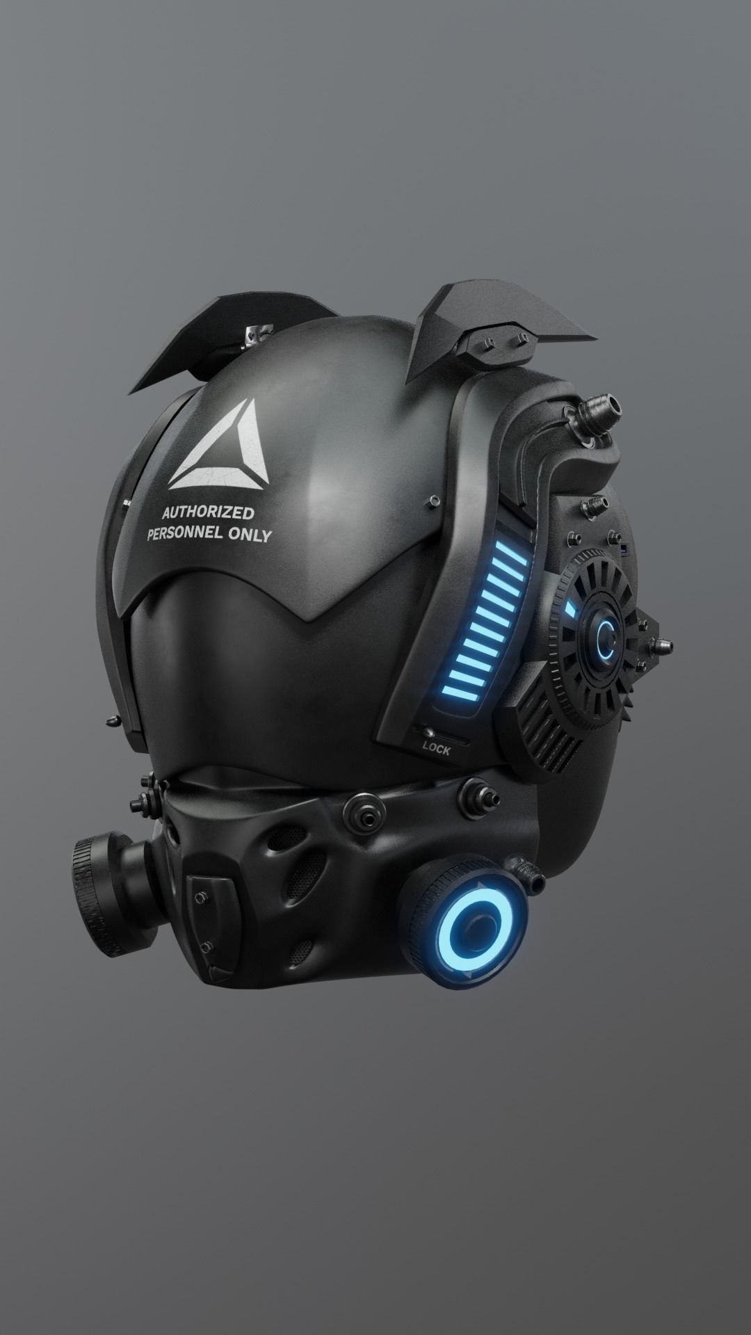 Cyber Helmet 3D model | CGTrader